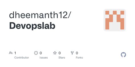 GitHub Dheemanth Devopslab