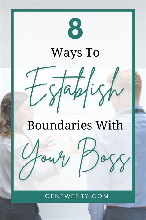 How To Establish Boundaries With Your Boss Gentwenty