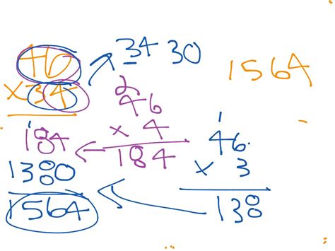 The Multiplication Algorithm 2 Digit By 2 Digit Showme