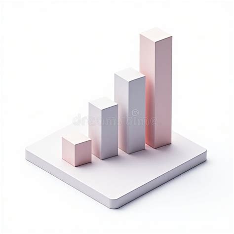 An Isometric Depicting Of Pink Bar Chart Stock Illustration Illustration Of Corporate Circle