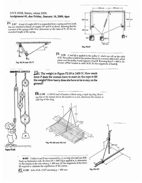 statics a1 first written assignment 840mm 690mm
