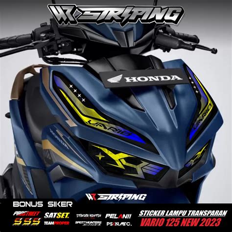 Jual Stiker Lampu Alis Motor Vario New Sticker Lampu Motor Honda Vario Wr Shopee