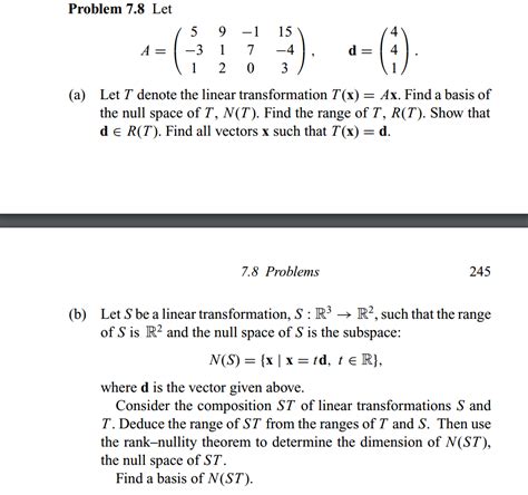 Solved Let A D Chegg Com