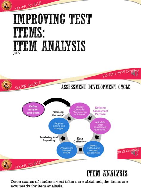 Test Item Analysis Guide Pdf Percentage Evaluation Methods