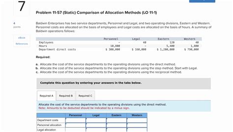solved problem 11 57 static ﻿comparison of allocation