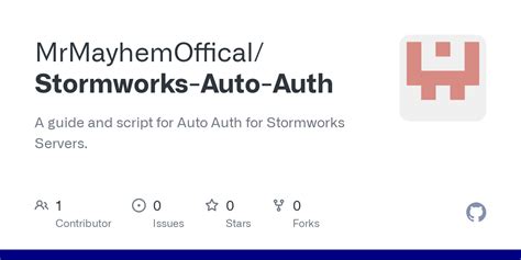 github mrmayhemoffical stormworks auto auth a guide and script for