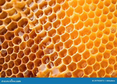 Macro Shot Of Unfilled Honeycomb Structure Stock Image Image Of