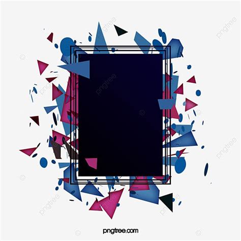 Rectangular Borders PNG Transparent Abstract Rectangular Border Frame Geometric Abstract PNG