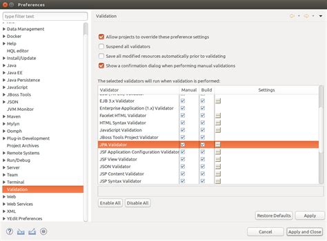 Jpa Validation In Eclipse 201812 Defective Complains About Lower