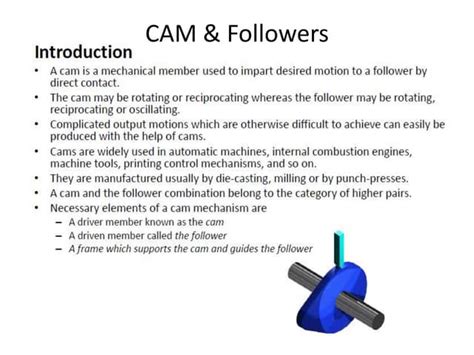 Cam And Follower Pptx