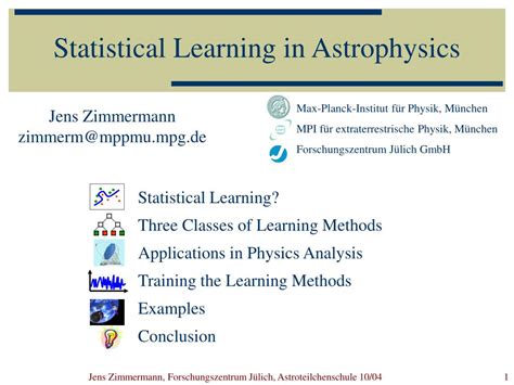 Ppt Statistical Learning In Astrophysics Powerpoint Presentation Free Download Id 4257964