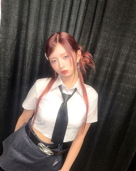 인어 공주st 체리 레드 헤어 컬러 엿보기 윈터 아이사 유나 더부티크
