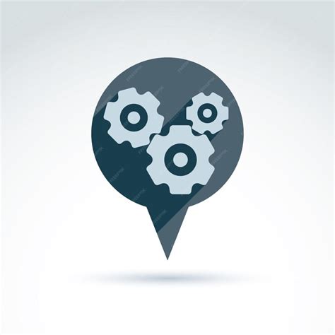 Premium Vector Gears And Cogs System Theme Icon Vector Conceptual Stylish Symbol For Your Design