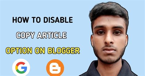 How To Disable Copy Paste In Blogger
