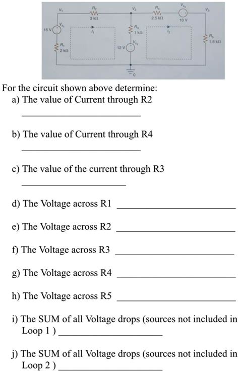 Solved For The Circuit Shown Above Determine A The Value Of Current