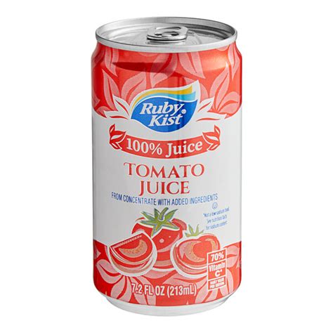 Ruby Kist Tomato Juice 7 2 Fl Oz Can 24 Case
