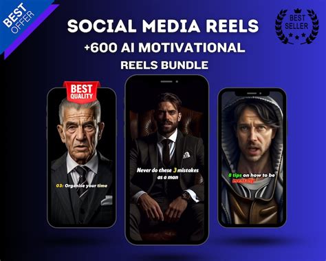 Ai Reels Bundle For Your Instagram Youtube Tiktok Ai Reels Bundle Ai Motivational Reels Etsy