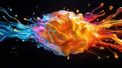 Vibrant Data Streams In Various Colors Swirl Around An Abstract Network