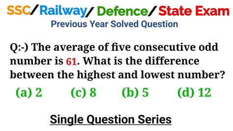 the average of five consecutive odd number is 61 what is the