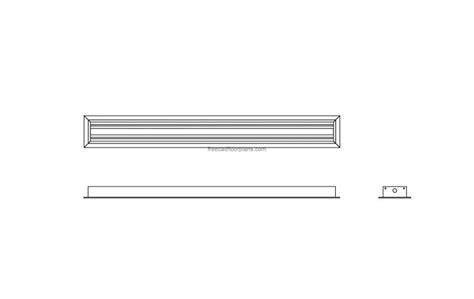 Linear Diffuser Free Cad Drawings