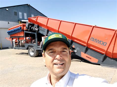 Mat Harvesting New Downs Dg 240 Potato Grader Installed