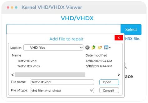 vhdx viewer tool to view vhd and vhdx files of virtual disk