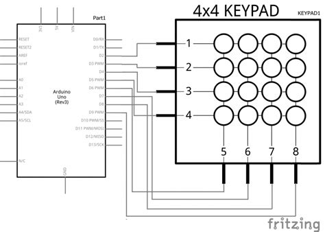 Keypad Schematic Diagram - Circuit Diagram