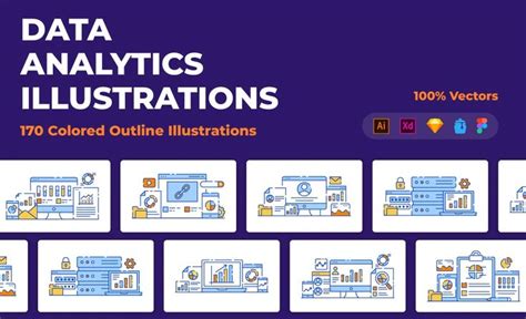 170 Data Analytics Illustrations Smashing Stocks Data Analytics Blog Illustrations