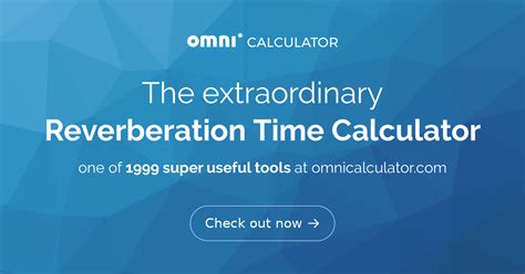 Reverberation Time Calculator