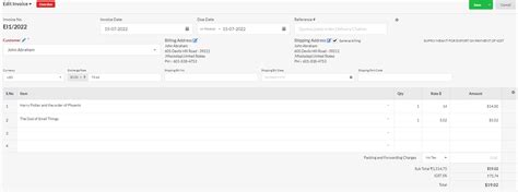 Multi Currency For Items Output Books Billing Software