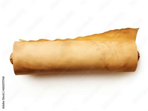Unraveling History High Resolution Image Of Ancient Parchment Scroll