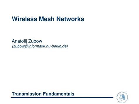 Ppt Wireless Mesh Networks Powerpoint Presentation Free Download Id9173295