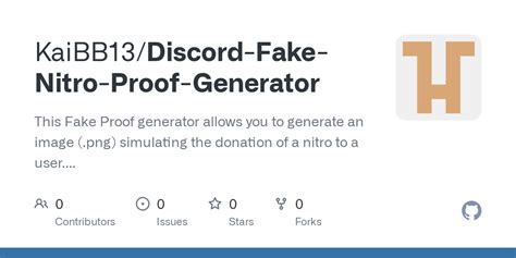 Github Kaibb13discord Fake Nitro Proof Generator This Fake Proof