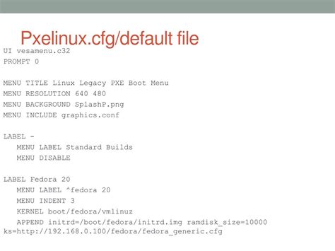 PPT Creating A Legacy EFI PXE Server Using Pxelinux PowerPoint Presentation ID