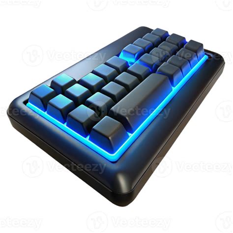 Dramatic Contemporary A Futuristic Keyboard With Glowing Keys Sleek