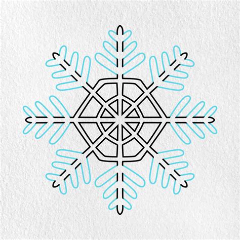 How To Draw A Snowflake Helloartsy