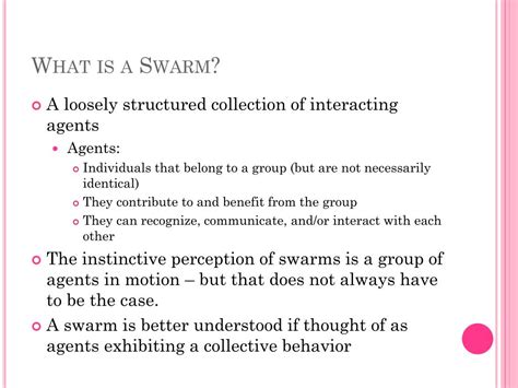 PPT Swarm Intelligence PowerPoint Presentation Free Download ID