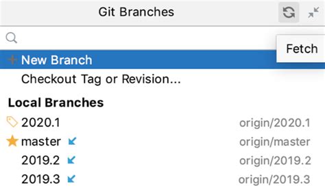 manage git branches intellij idea
