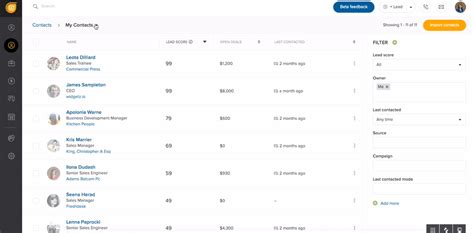 how to use contacts freshsales classic
