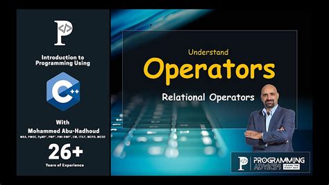 Lesson 24 Relational Operators Youtube