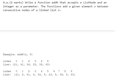 Solved A Marks Write A Function Add That Accepts A Chegg