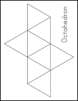 Make A 3d Octahedron Shape Out Of Paper Template By Bazlearning