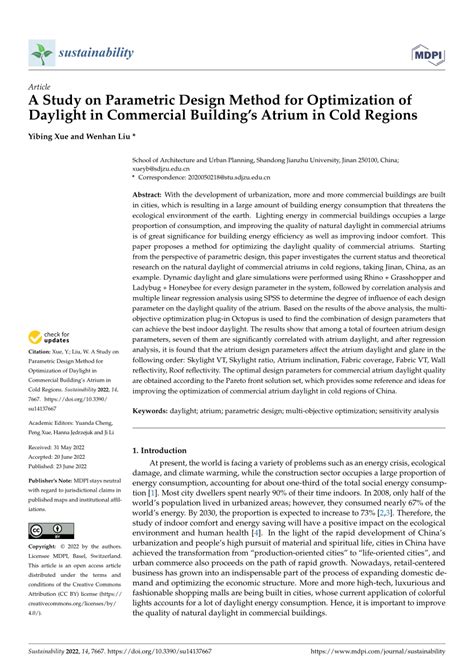 Pdf A Study On Parametric Design Method For Optimization Of Daylight