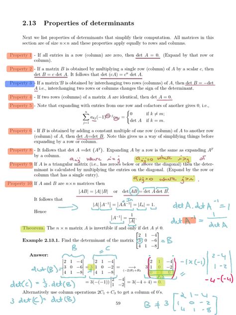 Block Matrix Determinant Properties Pdf Determinant Matrix