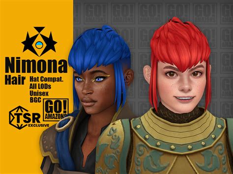 The Sims Resource Nimona Hair