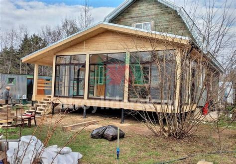 Каркасные пристройки к дому веранды и террасы к деревянному дому под ключ