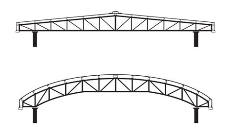 Creative Of Steel Truss Girder Royalty Free Vector Image