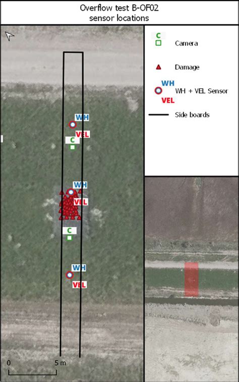 Location Map Of Overflow Test B Of02 Download Scientific Diagram