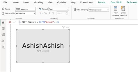 REPT DAX Function in Power BI - Ashish Coder