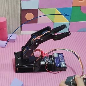 Amazon Com LK COKOINO Robot Arm For Arduino Smart Robot Building Kit That Can Memorize And